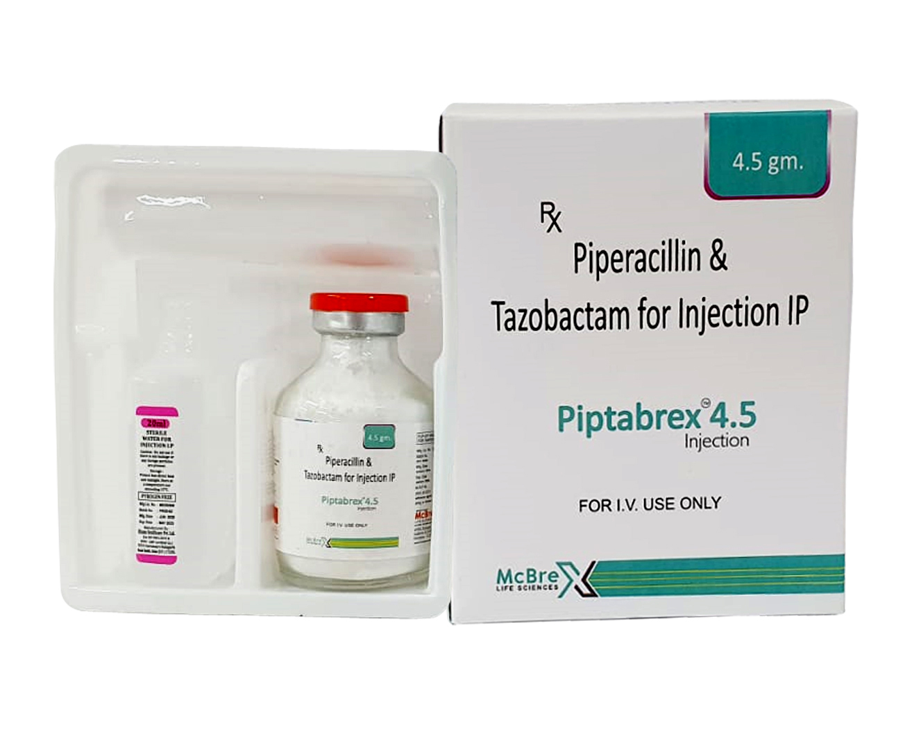 PIPTABREX 4.5GM - Mcbrex Lifesciences