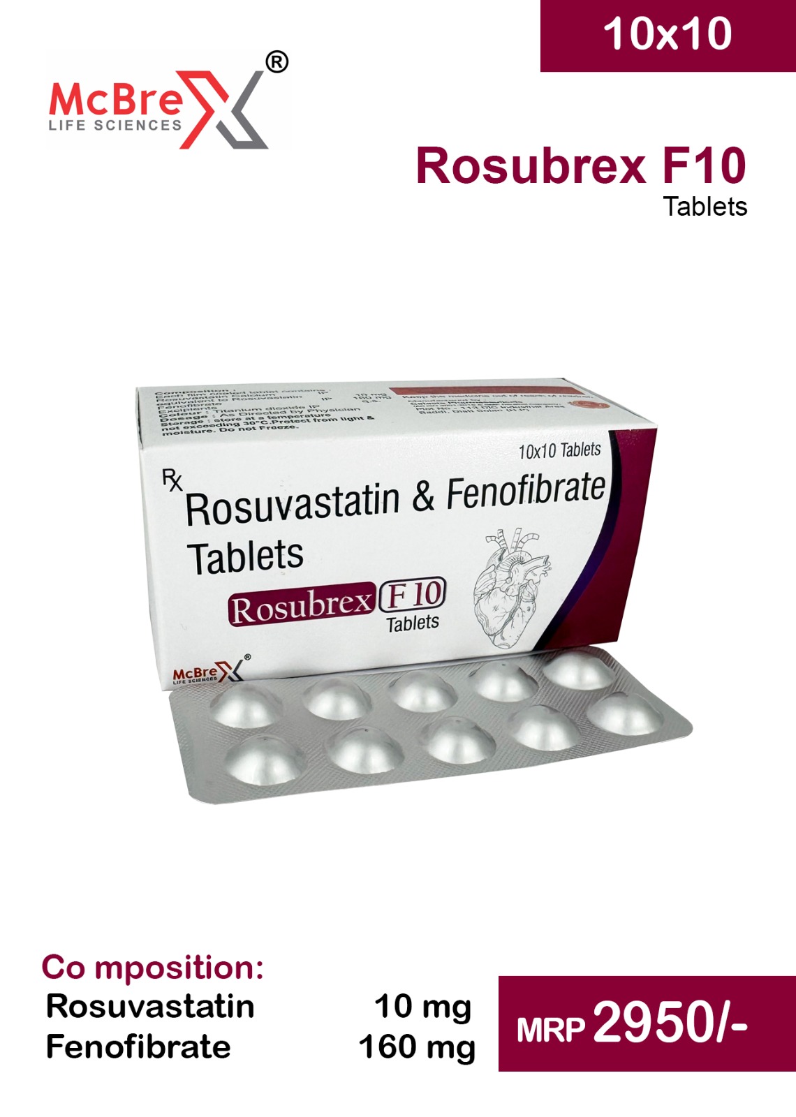 ROSUBREX F10 - Mcbrex Lifesciences