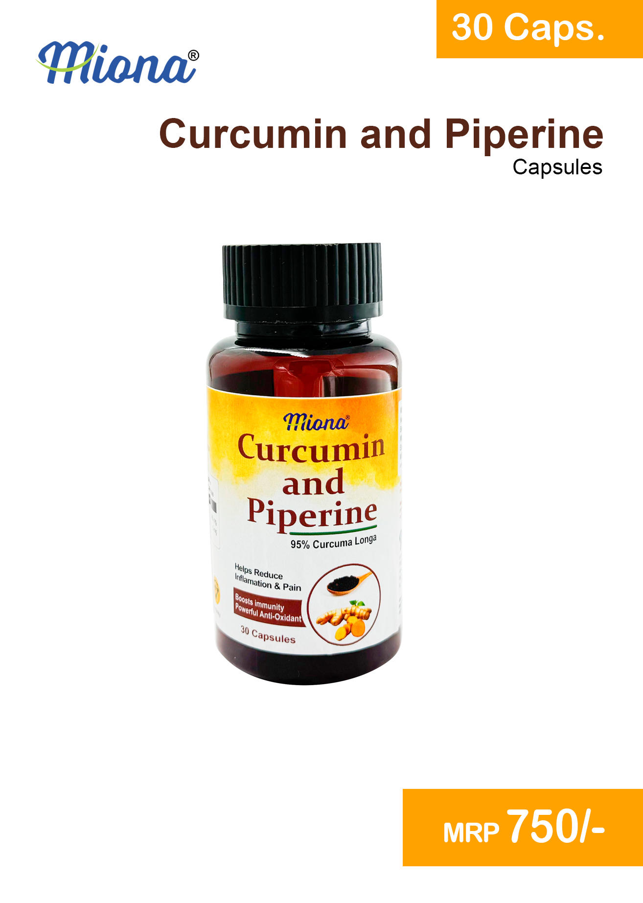 CURCUMIN PIPERINE - Mcbrex Lifesciences